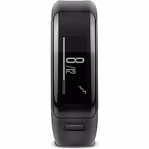 Garmin vívosmart HR Activity Tracker Regular Fit Smart Fitness Band- Black-010-N1955-00 (Renewed)