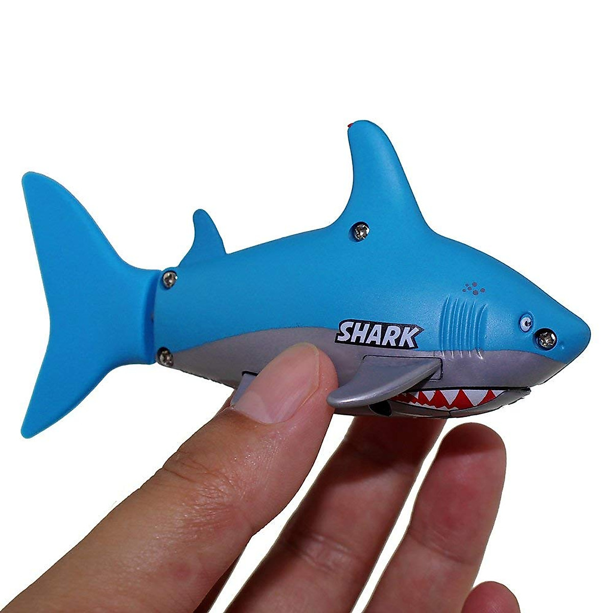 Tipmant Mini RC Fish Shark Remote Control Boat Ships & Submarine for Fish Tank, Swimming Pool, Bathtub Kids Electric Animal Toy - 3 Pack