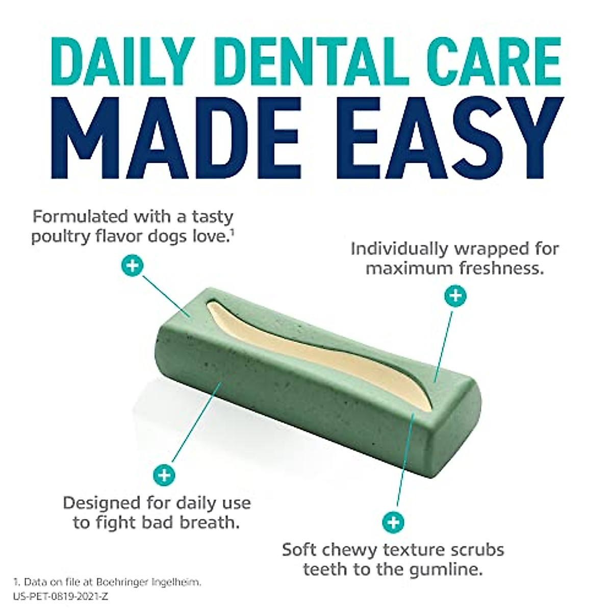 Merial Oravet Dental Hygiene Chew For Large Dogs (50 Lbs And Over), Dental Treats For Dogs, 30 Count