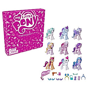 My Little Pony A New Generation Movie Royal Gala Collection Toy for Kids - 9 Pony Figures, 13 Accessories, Poster (Amazon Exclusive)