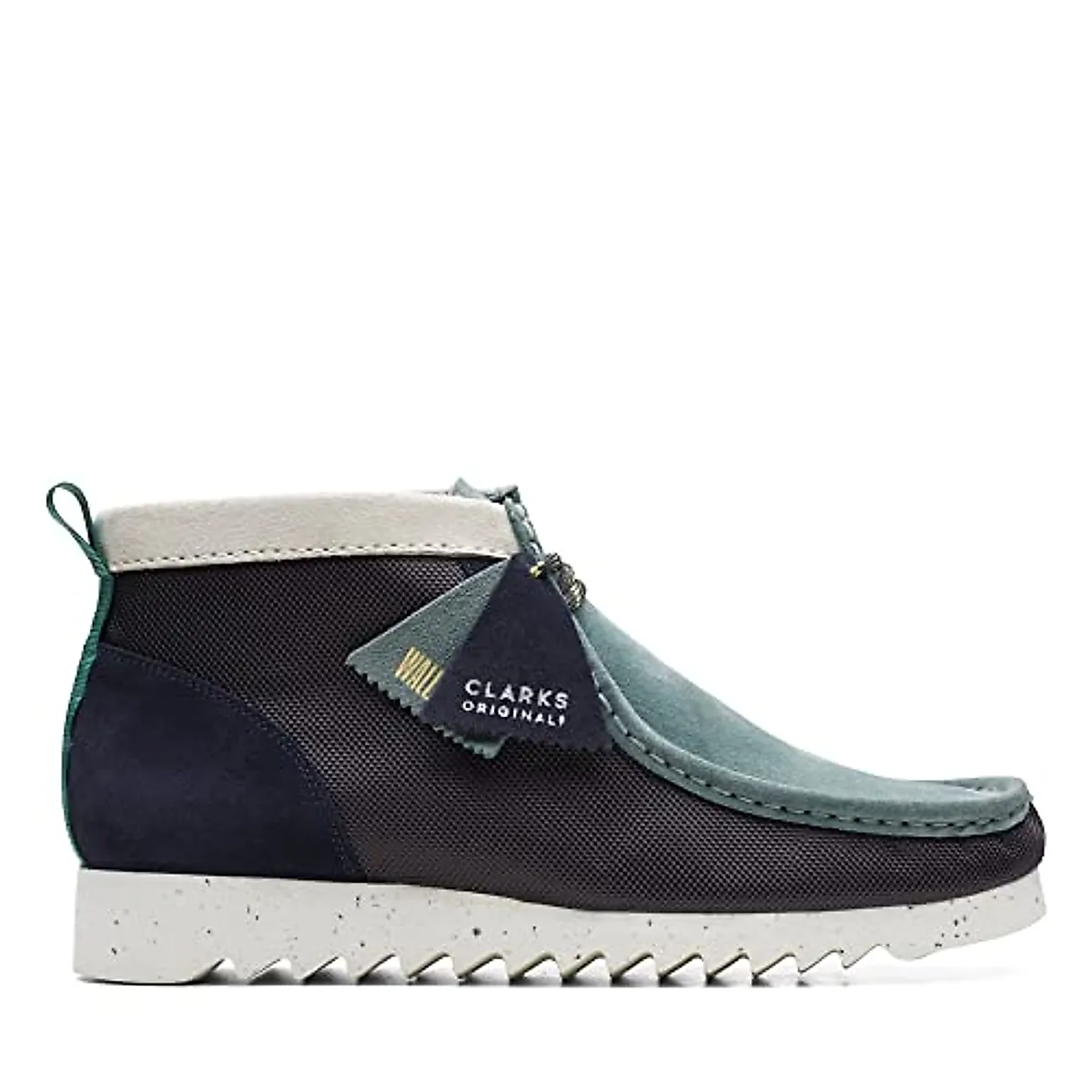 Clarks Original Men Wallabee FTRE Black Made in Portugal, Blue - Green, 9
