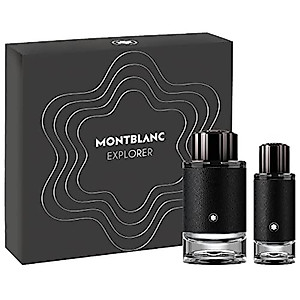 MONTBLANC Explorer Eau de Parfum 2 Piece Set - 3.3 fl. oz. Spray, 1.0 fl. oz. Spray - Long Lasting Fragrance with notes of Sage, Sandalwood & Patchouli - Woody & Aromatic