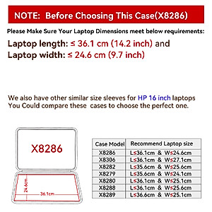 Smatree Hard EVA Protective Case for 16 inch HP Spectre x360 2-in-1 Laptop 16t-f2000 /16-f2047nr/16-f2097nr/16-aa0097nr/16-aa0047n/16t-aa000, for 16.1inch Spectre x360 2-in-1 Laptop 16t-aa000 (X8286)
