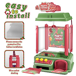 nicknack Christmas Claw Machine Toy for Kids, Arcade Games Home Mini Vending Machine Toy for Children Electronic Claw Game Prizes Toy for Kids Party Favor