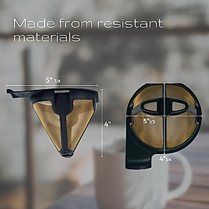 Ceybo Replacement Reusable 2 Pack Filters for Ninja Coffee Bar Glass Thermal System Compatible with All CF09X Series Models