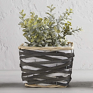 47th & Main Square Bamboo Basket Set, Medium, Dual Color