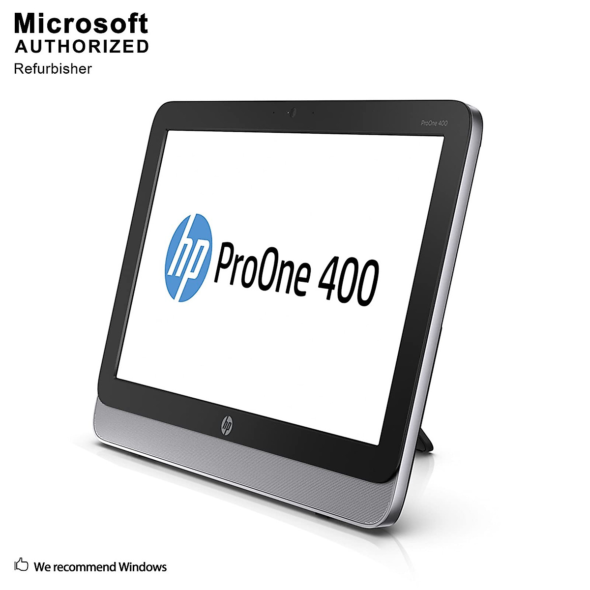 HP ProOne 400 G1 19.5 Inch All-in-one PC, Intel Quad Core i5-4590T up to 3.7GHz, 8G DDR3, 256G SSD, Display Port, Windows 10 Pro 64 Bit-Multi-Language Supports English/Spanish/French(Renewed)