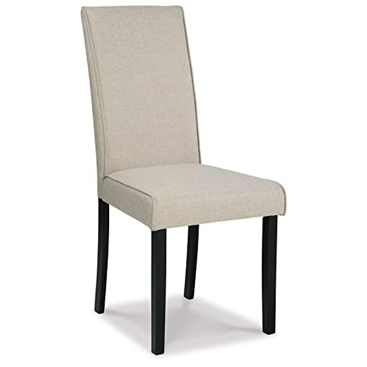 Signature Design by Ashley Kimonte Upholstered 19" Parsons Dining Chair, 2 Count, Beige