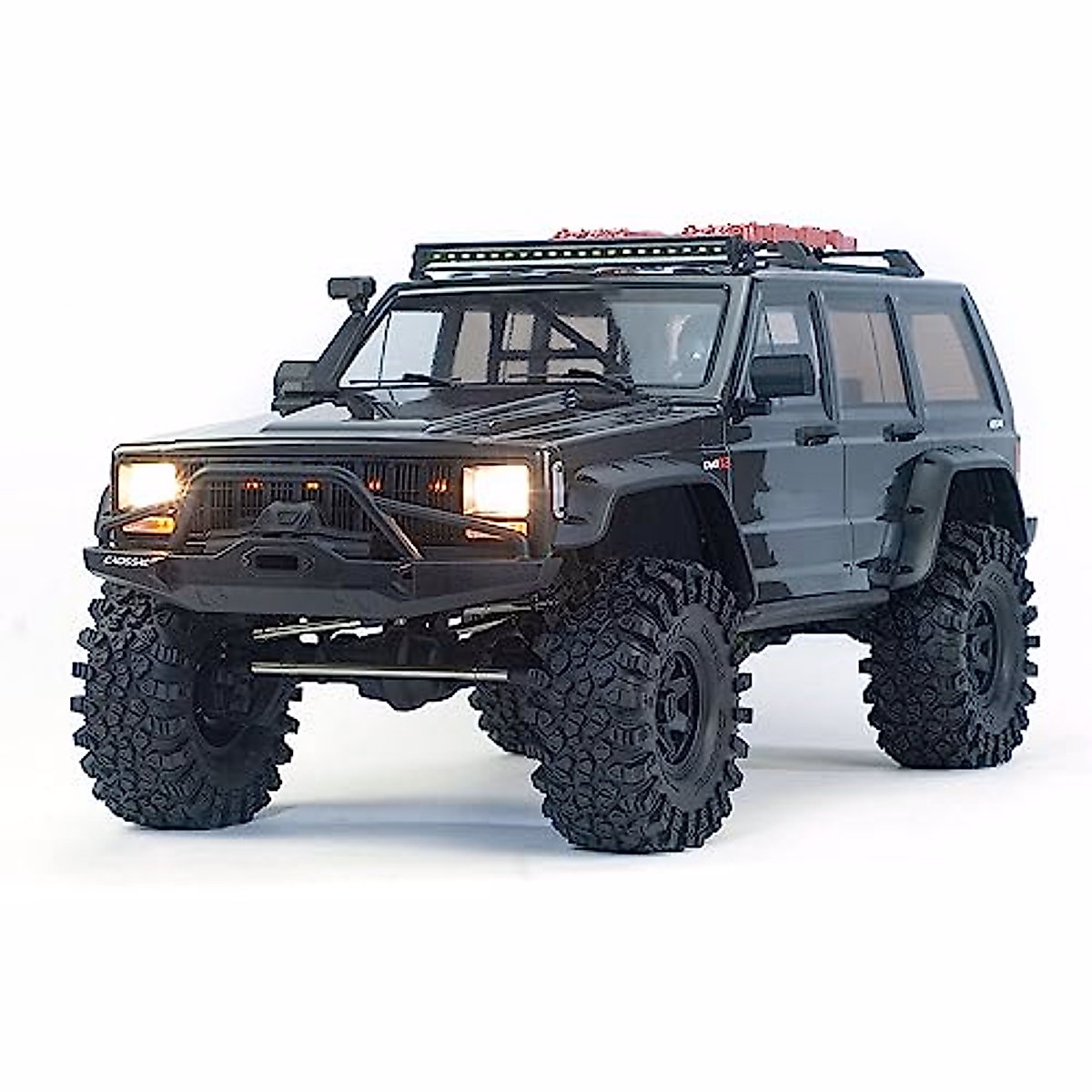 wheelfun CROSSRC 1/8 EMOX2 RC Crawler Off Road Car 4WD Remote Control Off-Road Vehicles Model All Terrain Truck 2Speed Gearbox Motor ESC Servo Remote Control(Meteorite Gray)