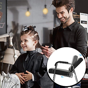BestOffice Auto Tilt Shampoo Chair Portable Salon Chair Barber Chair with Auto Tilt Seat Back. Reclining Beauty Salon Chair Soft Armrests Metal Frame and Extra Thick Cushion, Black