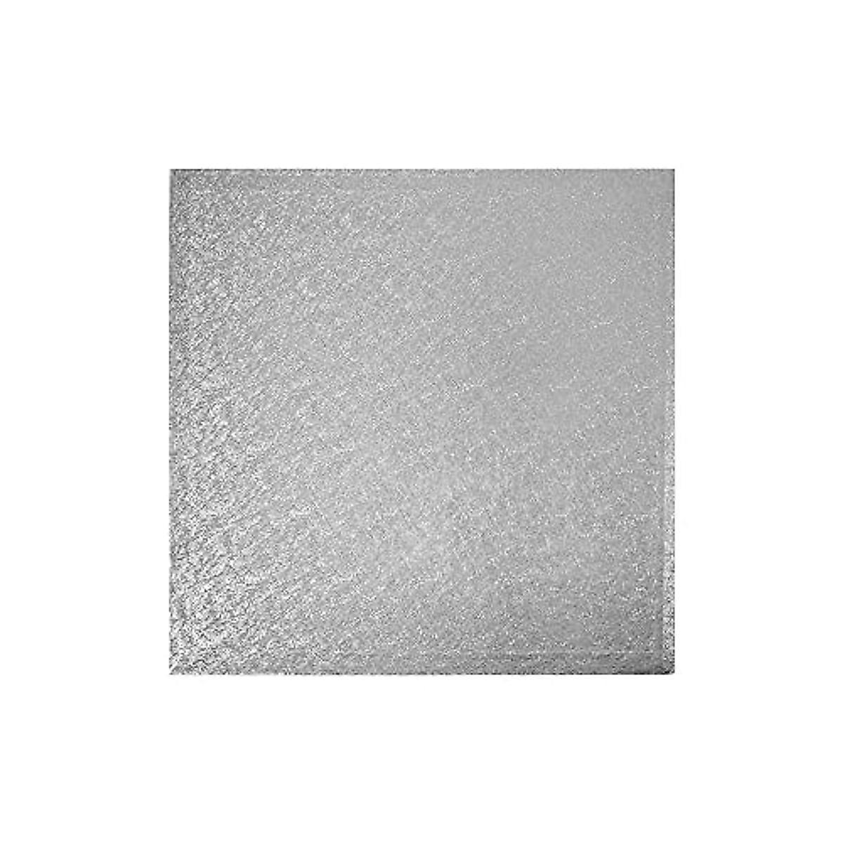 DecoPac Square Cake Drum, Foil Covered Cake Drum, Sturdy Half Inch Thick, Pack of 5, Silver - 14 Inch