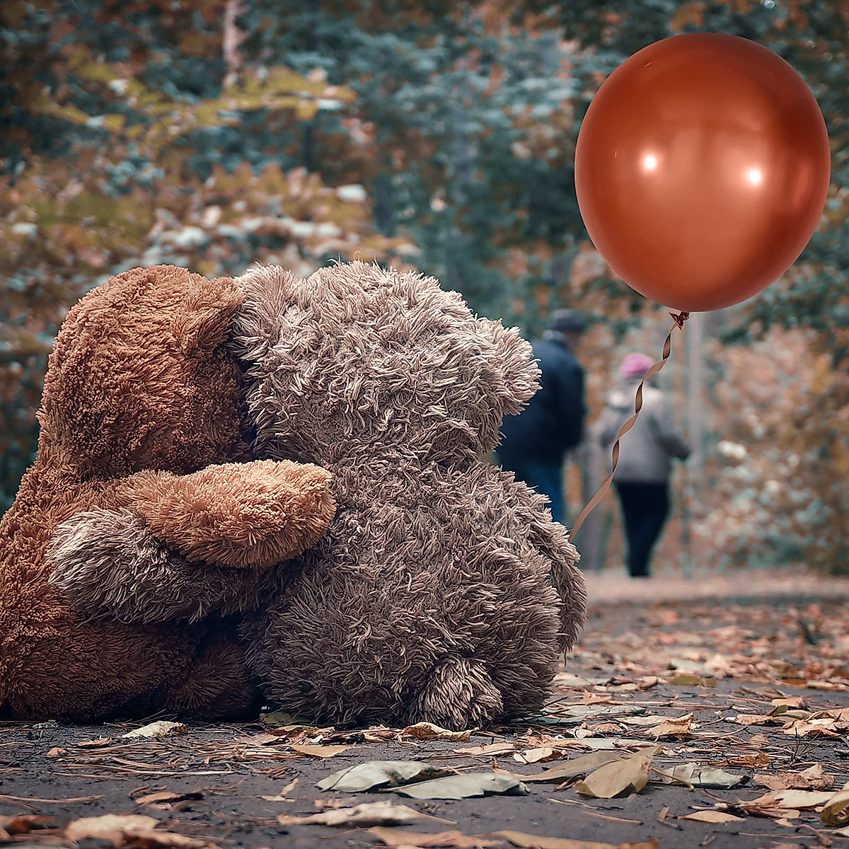 100 Pieces Latex Balloons Different Sizes 18/12/10/5 Inch Party Balloon Kit for Valentines Birthday Baby Shower Wedding Bride Graduation Party Decoration (Retro Coffee)