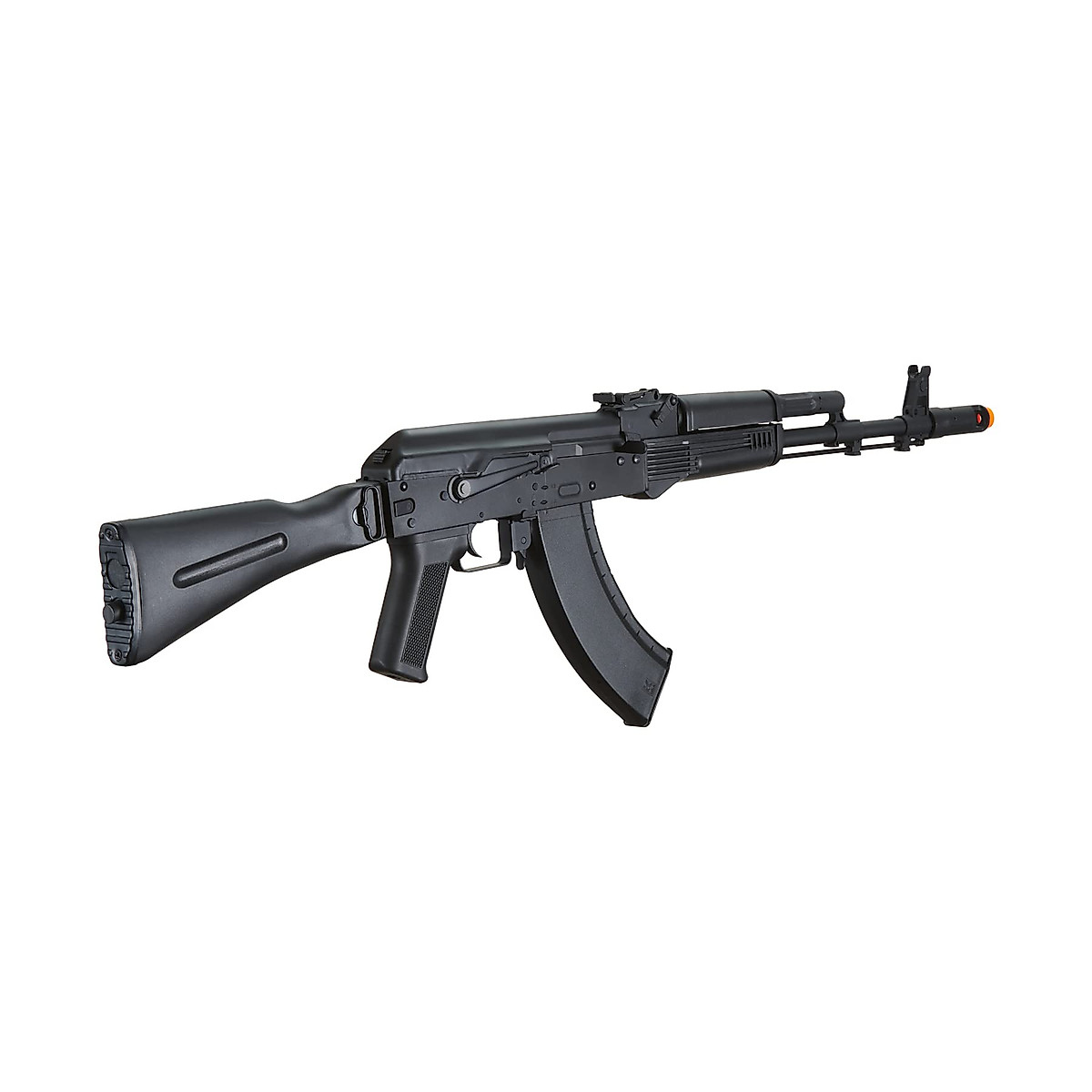 Licensed Lancer Tactical x Kalashnikov KR-103 USA SBR Airsoft AK74 AEG Rifle with Folding Stock - Includes Airsoft Speed Loader (Black)