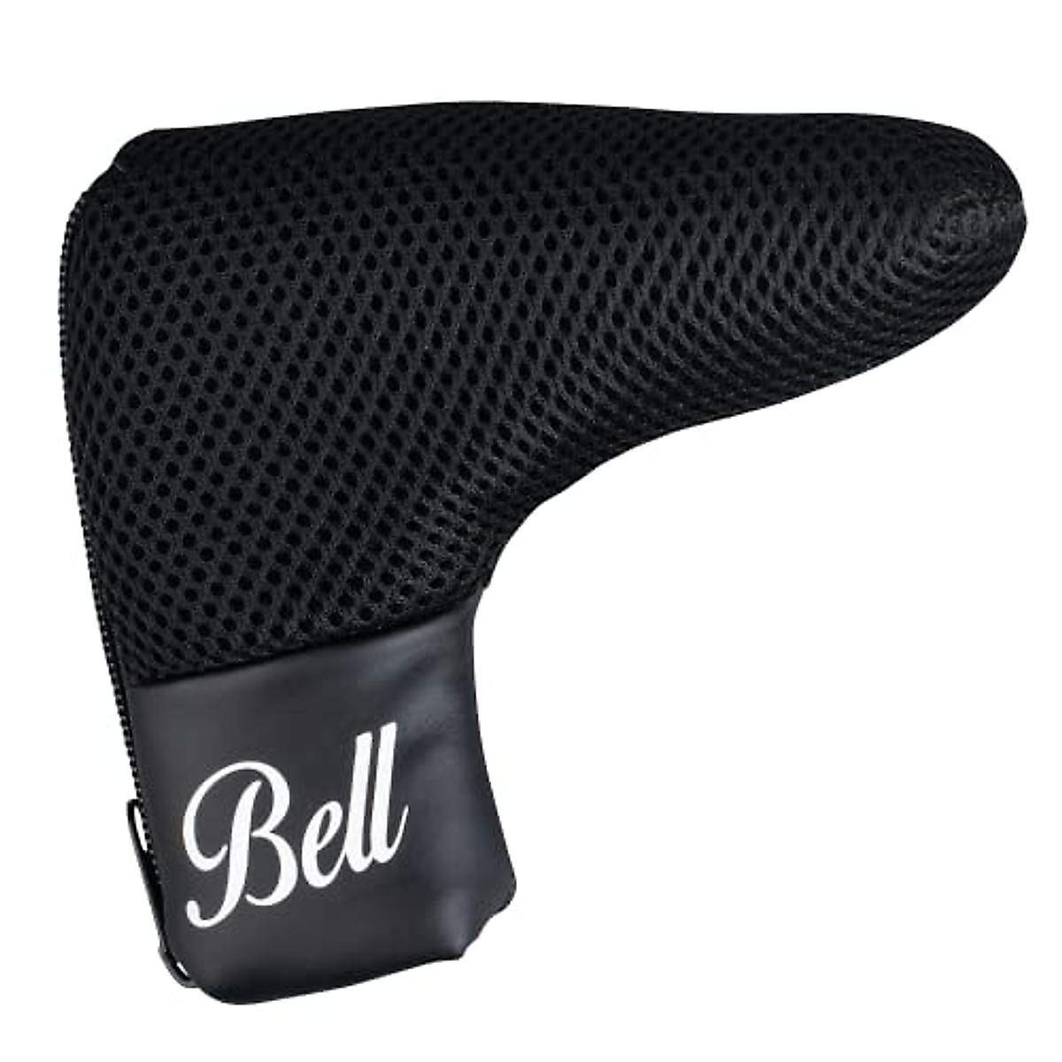 Bell II F-410 Full Offset Oversize Blade Golf Putter + Winn Dri-Tac Dark Gray Jumbo Grip (Right, 39)