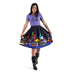 Loungefly Stitch Shoppe Disney Villains Happily Never After Ariana Top, Size Extra-Large