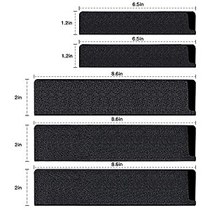5-Piece Universal Knife Edge Guards (2x6.5” and 3x8.5") with Plush are More Durable, BPA-Free, Gentle on Your Blades, and Long-Lasting. Chef Knife Covers Are Abrasion Resistant! 1