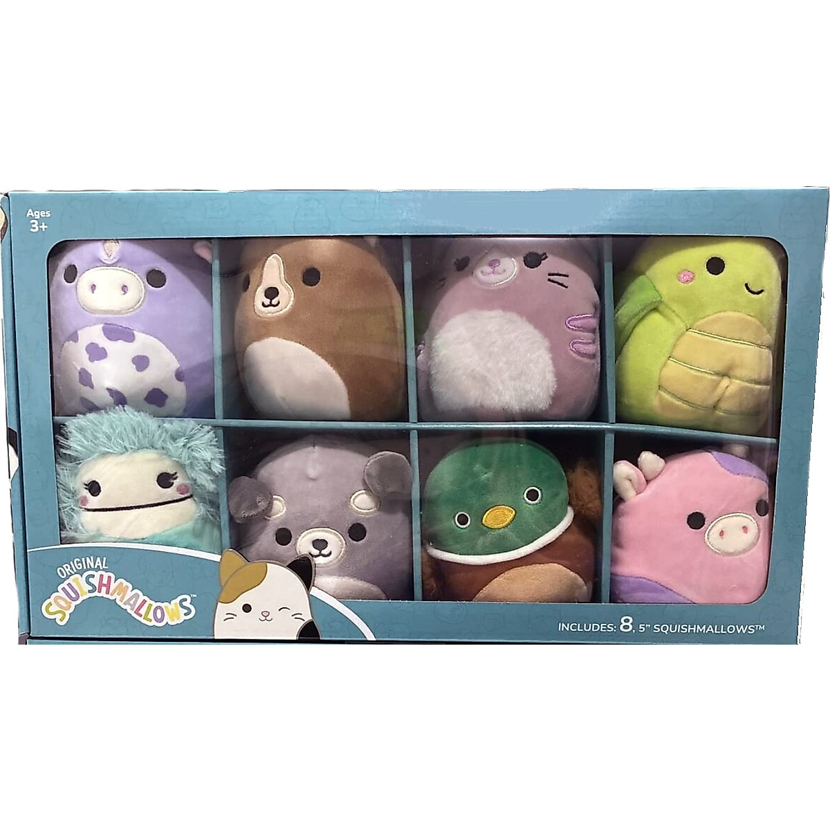 Squishmallows Official Box Set of 8 - 5 inch 5" Favorites Squishmallows Pack (Greta, Patty, Brian, Pilar, Joelle, Tabitha, Meadow, Avery)