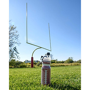 O2COOL Mist 'N Sip Misting Water Bottle No Leak Pull Top Spout Sports Water Bottle 20 oz (Football)