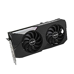 ASUS Dual NVIDIA GeForce RTX 3060 Ti OC Edition Gaming Graphics Card (PCIe 4.0, 8GB GDDR6 Memory, HDMI 2.1, DisplayPort 1.4a, Axial-Tech Fan Design, Dual BIOS, Protective Backplate, GPU Tweak II)