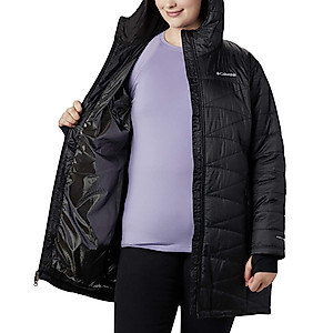 Columbia Women's Mighty Lite Hooded Jacket, Black, X-Large