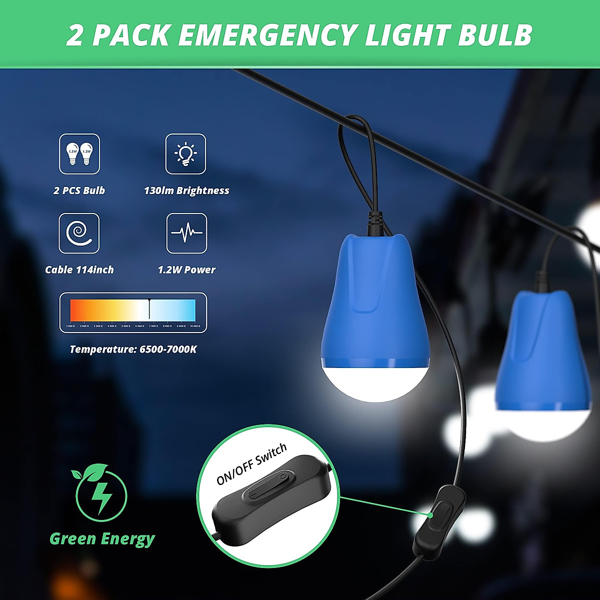 VOLTSET 5W Solar Generator - 8000mAH Solar Power Generator System with 2 LED Bulbs, Portable Power Station with Flashlight for Camping, Phone Charging, Home Emergency Power Supply