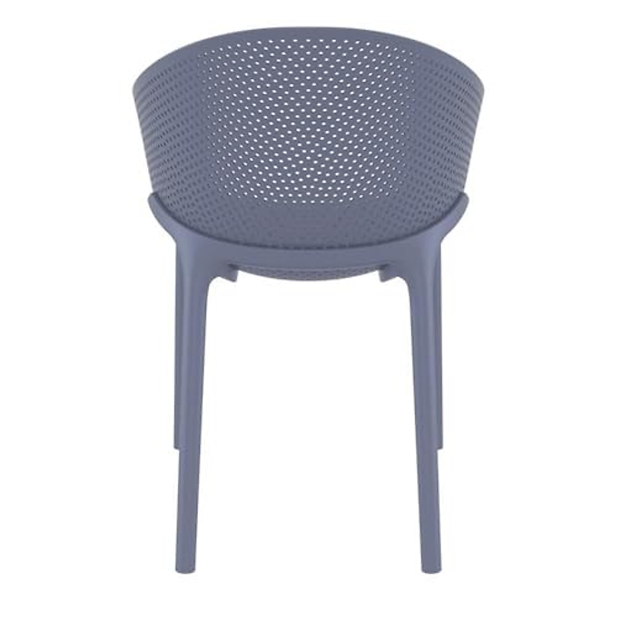 Compamia Sky Patio Dining Arm Chair in Dark Gray (Set of 2)