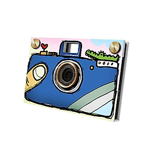 Paper Shoot Camera | Case Only - (Multiple Designs) Blue Hand Drawn