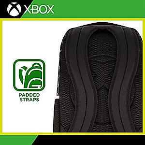 Concept One Microsoft Xbox 13 Inch Sleeve Laptop Backpack, Padded Computer Bag for Commute or Travel, Black