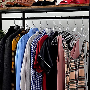 Clear Plastic Hangers 8 Pk Shirt Hangers Crystal for Clothes Hangers Hangers Space Saving Heavy Duty Coat Hangers Closet Hangers Dress Hangers Retail Hangers