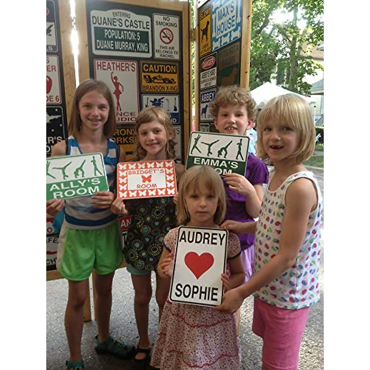 Gymnastics Sign, Personalized for you on solid aluminum, and shipped fast!