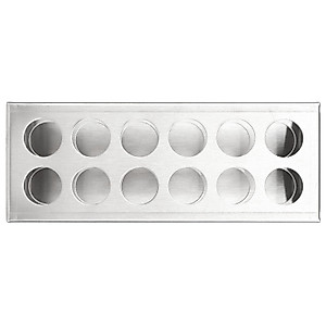 Metal Test Tube Rack 12 Holes 0.75in 19mm Tubes with 304 Stainless Steel, 3 Tier Centrifuge Tube Holder for Laboratory, School, Wide Application