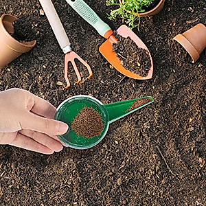 TXIN 2 Pcs Seed Sower, Portable Mini Hand Garden Plant Seed Dispenser Planter Starter Seeder with 5 Different Settings