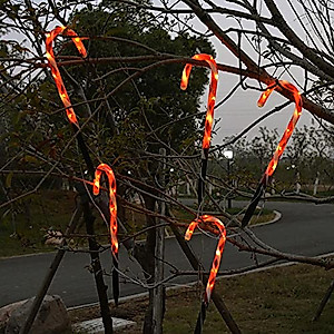 Christmas Candy Cane Lights,Solar Lamp Garden Light， Christmas Decor Lawn Candy Cane Lights， Solar Powered Garden Lights， Home Led for Outdoor Garden Lighting