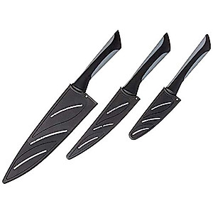 Kai PRO Luna 3 Piece Starter Knife Set, Kitchen Knife Set, Includes 8" Chef's Knife, 3.5" Paring Knife, and 6" Utility Knife, Hand-Sharpened Japanese Kitchen Knives,Silver