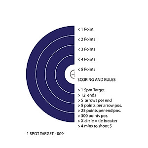 Perfect Strike Archery Targets. Classic OPS No. 000. Archery Paper Targets. Great for Practice in The Backyard or at The Range. (12" x 12" Targets) (12)