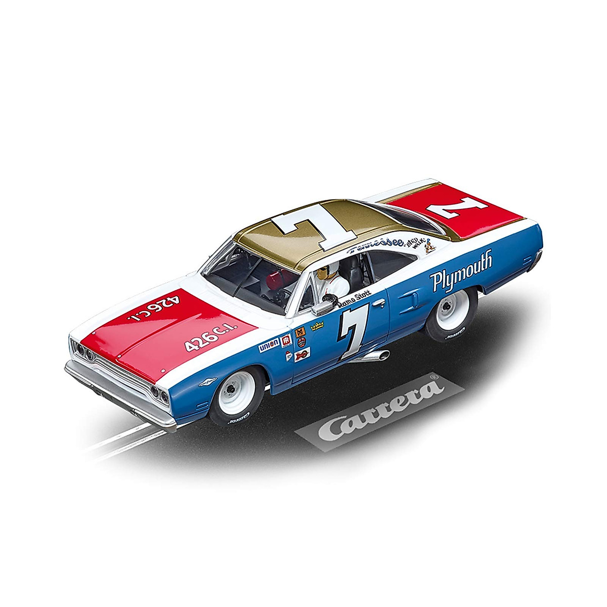 Carrera 30945 Plymouth Road Runner No. 7 1:32 Scale Digital Slot Car Racing Vehicle Digital Slot Car Race Tracks