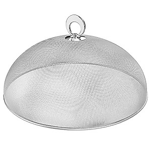 Food Tents 1pc Mesh Food Cover, Stainless Steel Food Tent, Large Screen Food Cover Tent, Metal Mesh Food Cover for Indoor Outdoor Picnic Caming (15.7inch/ 40cm) Picnic Accessories