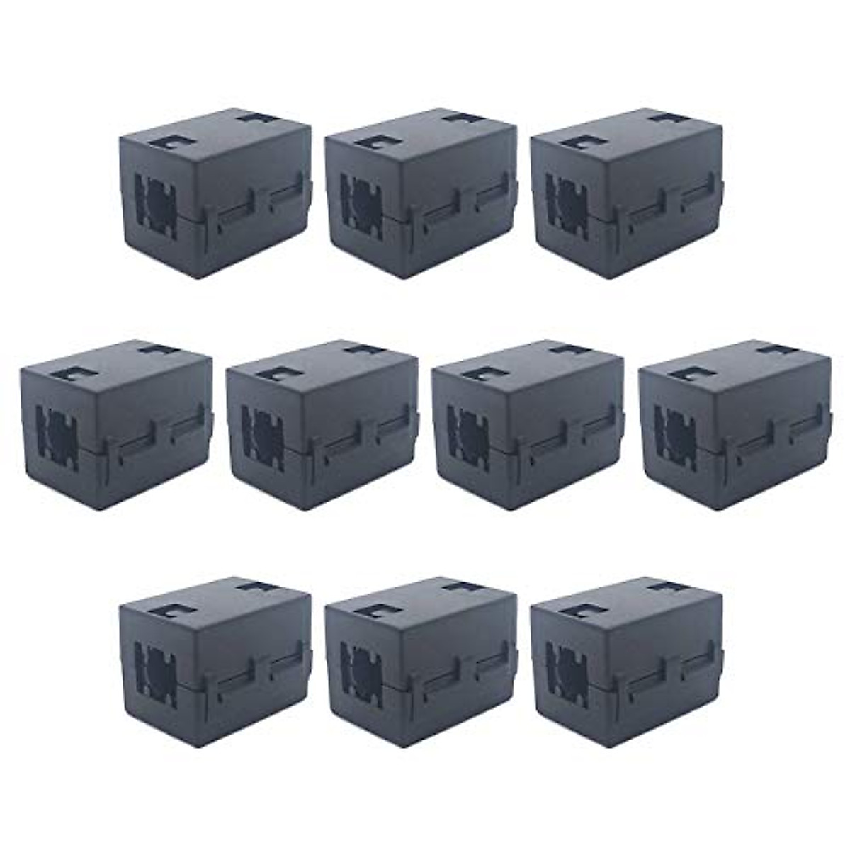 10 Pack 10mm EMI RFI Noise Filter Rings for Cables | Noise Suppressor
