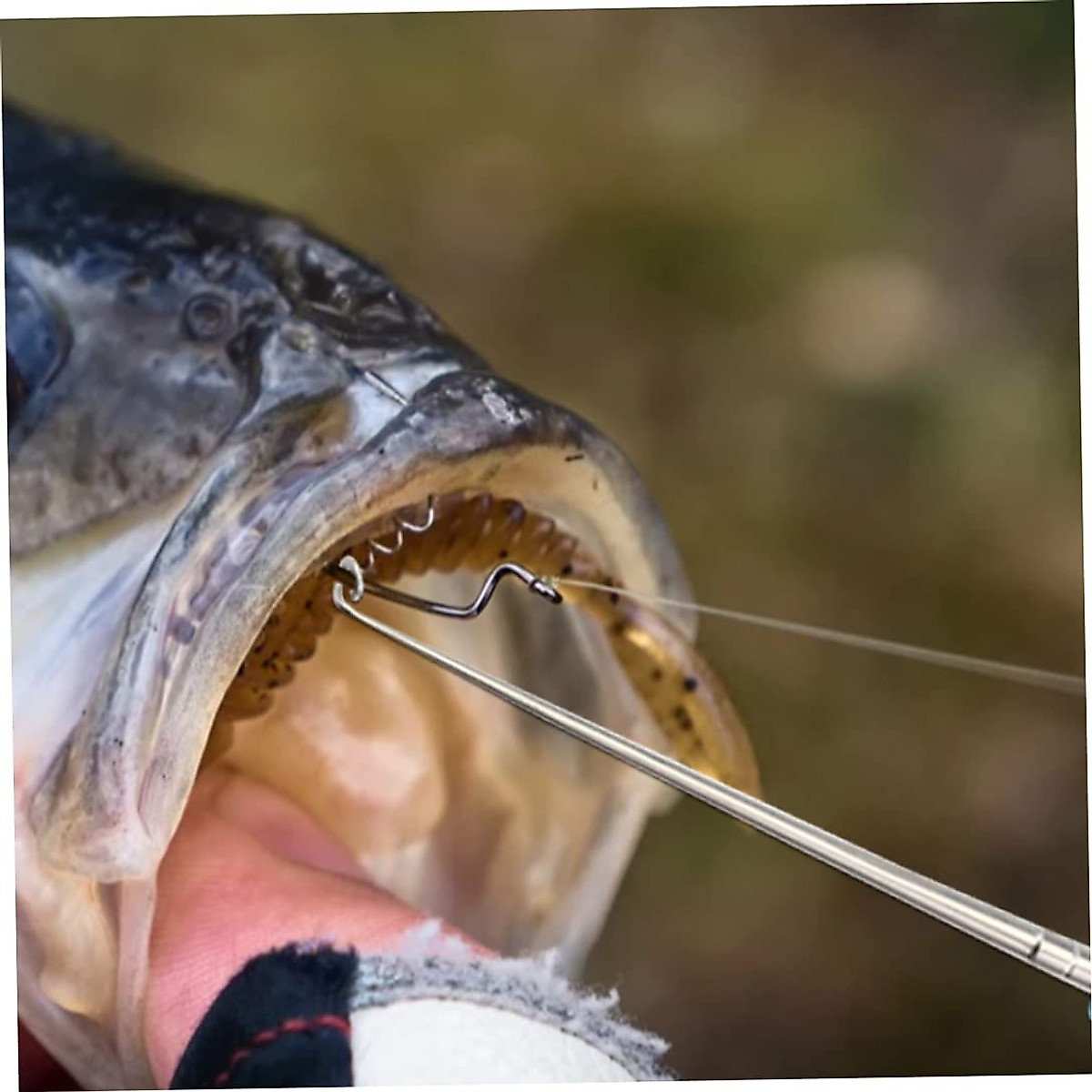 KUYYFDS 3Pcs Portable Fish Hook Remover Powerful Hook Detacher Disgorger Puller Hook Removal Tool with Silicone Handle Fishing Accessories Hook Supplies Fishing Pliers Tools