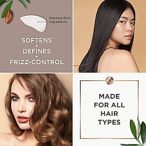 Argan Magic Nourishing Hair Cream - Hydrates, Conditions, and Eliminates Frizz for All Hair Types | Seals in Shine | Made in USA, Paraben Free, Cruelty Free (8.5 oz)