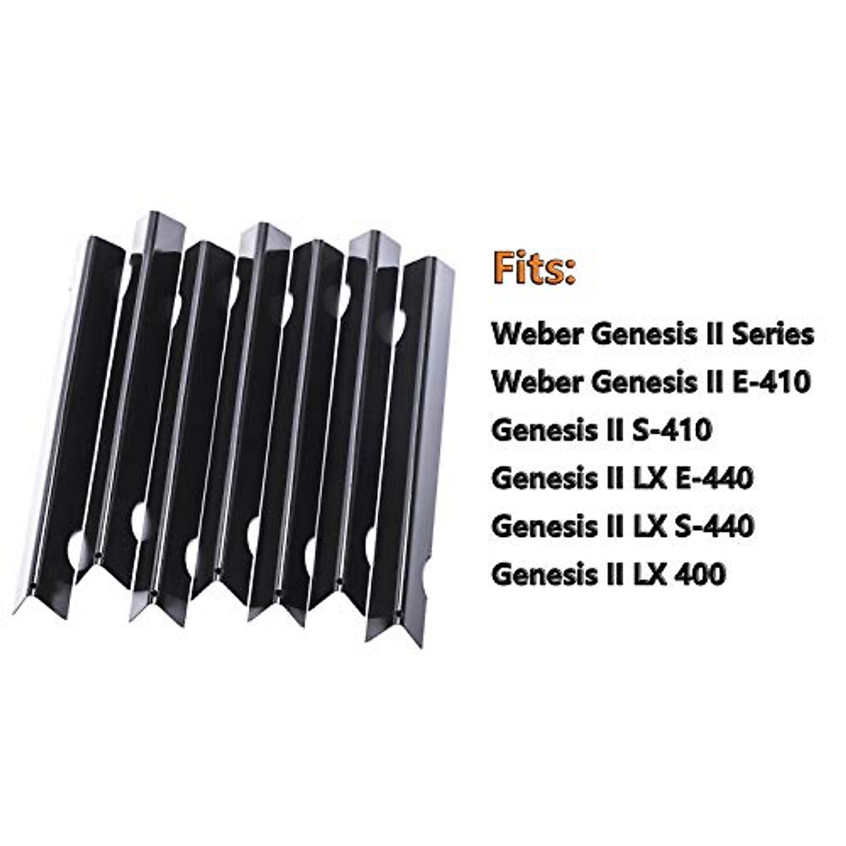66033 Flavorizer Bars for Weber Genesis II 400 Series Grill, Replacement Parts for Weber Genesis II E-410 S-410 E-415 S-415 E-435 S-435 Genesis II LX E-440 S-440 Gas Grills, 66797 66030 Heat Plates