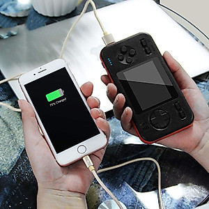 Peedeu Retro Game Console Power Bank,2.8 Inch Handheld Game Console,Mini Video FC PVP Game Player Gameboy 416 Games Travel Portable Gaming System Built-in 8000mah Battery USB C Fast Charging Type C