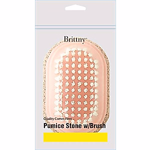 Brittny Pumice Stone W/Brush (Pack of 3)