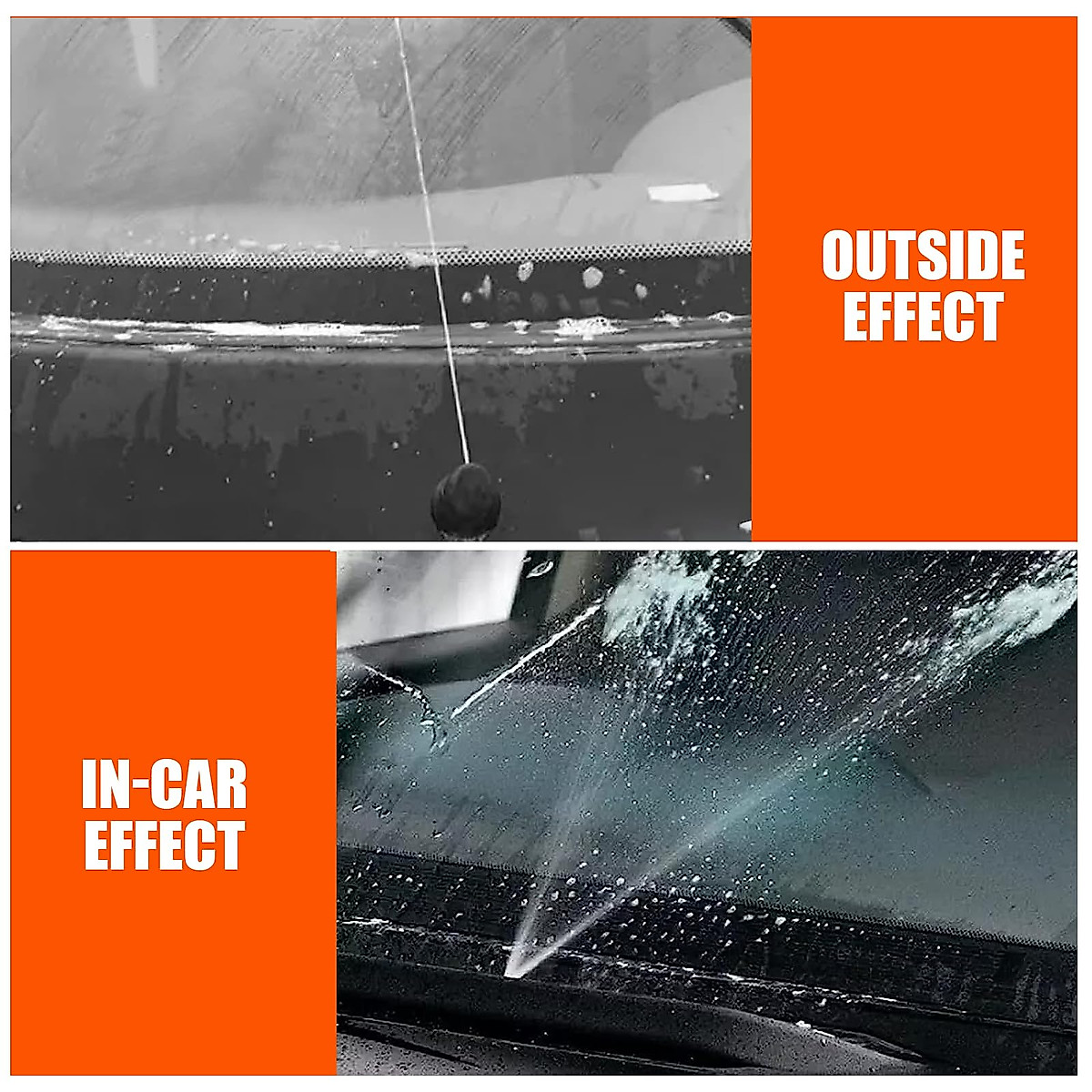 Hawyet 1 Set Windshield Washer Hose Kit, With 16.4 Ft/5 M Hose, 12 Connectors, 2 Fan Nozzles, 2 Rubber Gaskets, Windscreen Washer Kits for Most Car Models (Black)