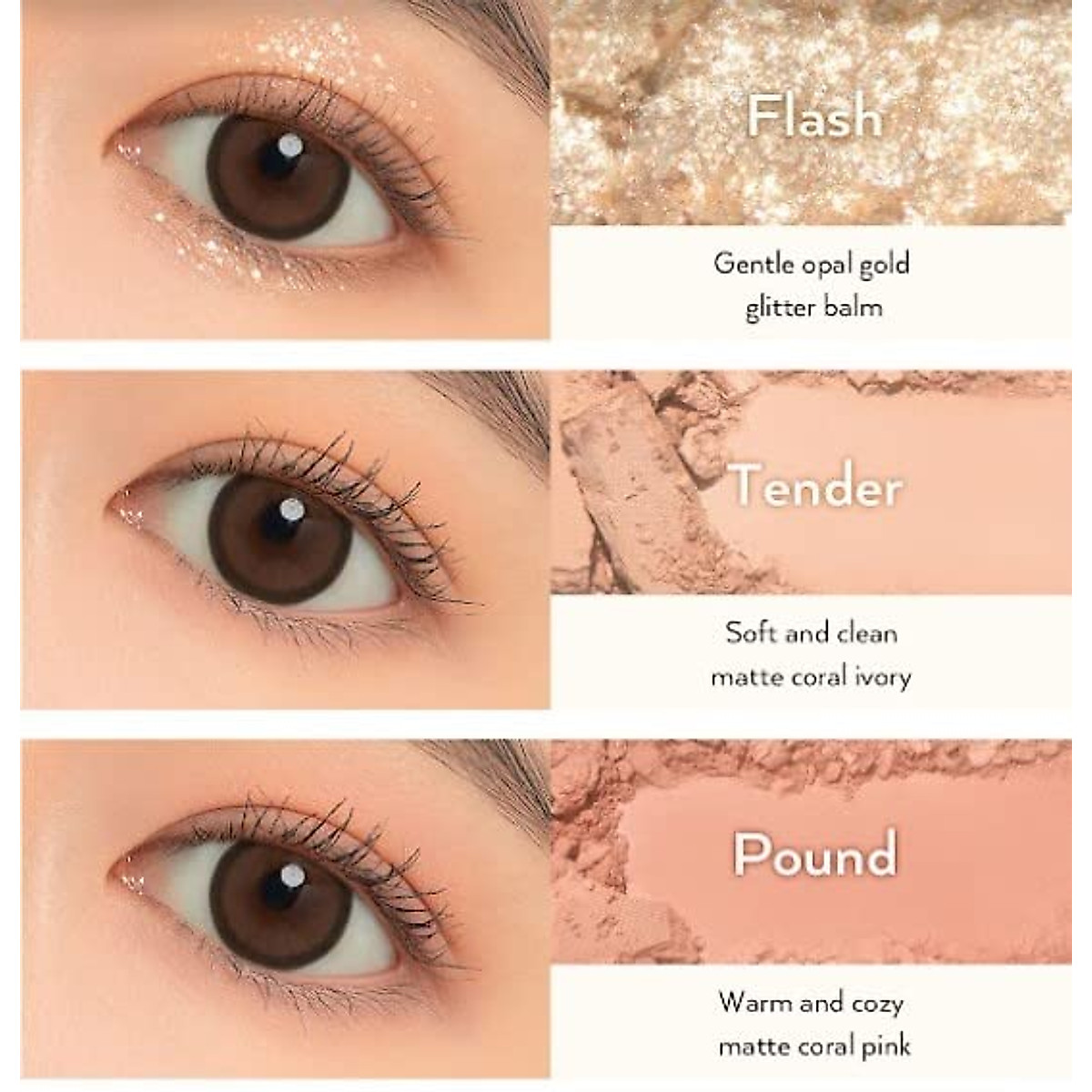 UNLEASHIA Glitterpedia Eye Palette NO.3 All of Coralpink
