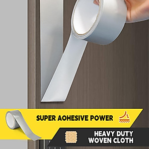 SIKEDEPRO Duct Tape, Silver Duct Tape，5 Rolls 2 inches x 30 Yards Duck Tape,Strong, ducttape, Flexible,Heavy Duty Duck Tape，Waterproof Bulk Value for Indoor & Outdoor Repairs, Industrial Use