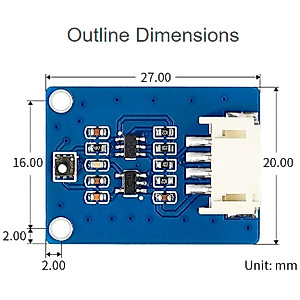 Digital SGP40 VOC (Volatile Organic Compounds) Gas Sensor for Easy Integration Into Air Treatment Devices and Air Quality Monitors, I2C Bus Compatible with Raspberry Pi/STM32