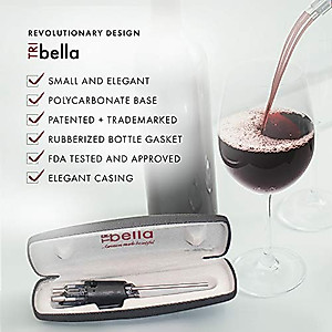TRIBELLA Classic Wine Aerator, Multi-Stream Wine Aeration Device, 3 Stainless Steel Spouts, Handmade, Easy-to-Use, No-Drip Wine Pouring Accessory in Easy-to-Carry Protective Case