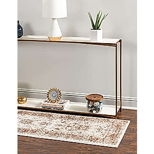 Unique Loom Rushmore Collection Area Rug - Lincoln (2' 6" x 13' 1" Runner, Cream/Beige)