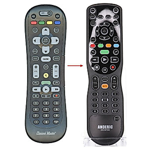 ANDERIC RRCM7500 for Channel Master DVR Remote Control CM7500XRC2 Replacement Remote for Channel Master - Works 100% - Works CM7500XRC2, CM7500GB16, CM7001, CM7004, CM7500TB1
